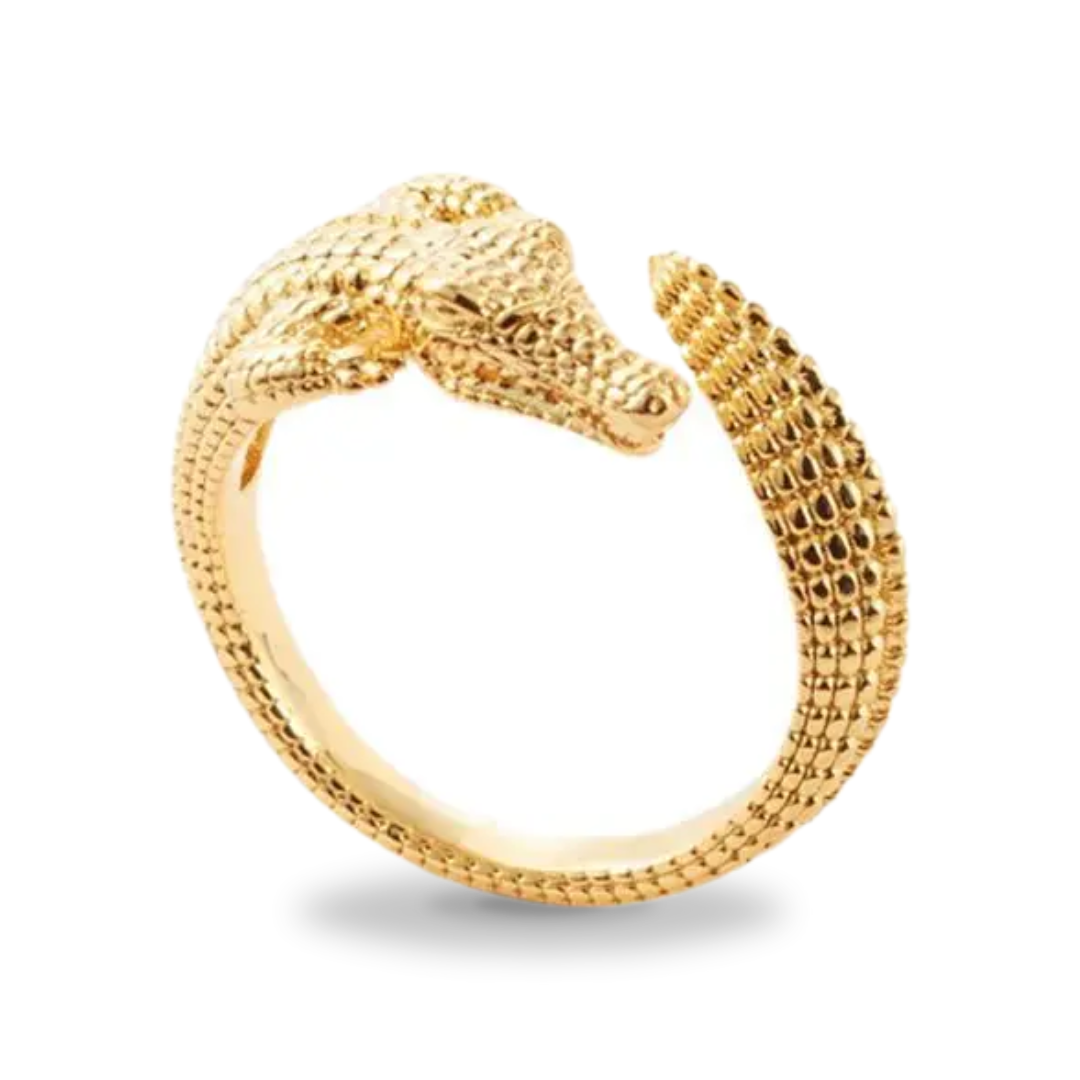 Egyptian Ring "Crystal Sobek" (Steel) | Egyptian History