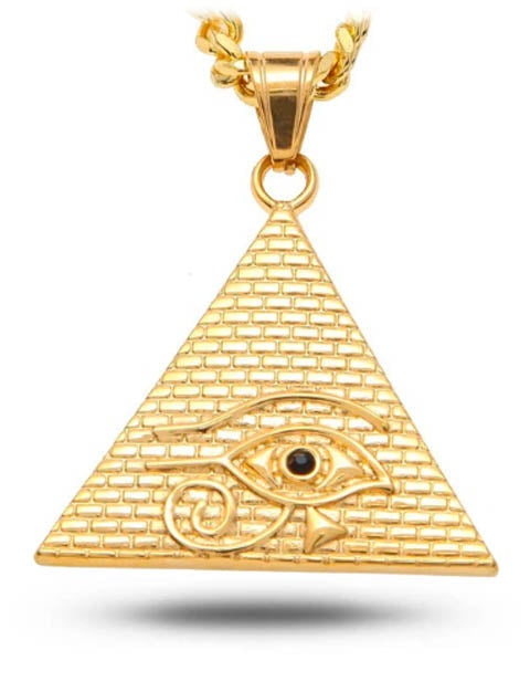 Collier Pyramide Dorée | Ancienne Égypte – Egyptian History