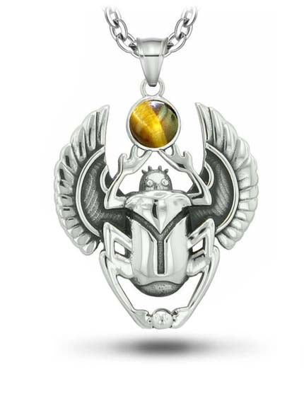 Collier Scarabée ailé | 앙시엔 이집트 – Egyptian History