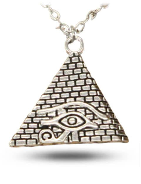 Egyptian Necklace "Eye-Pyramid" (Steel) | Egyptian History