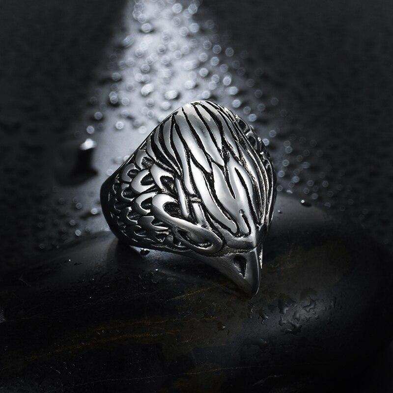 Egyptian Ring "Falcon God" (Steel) | Egyptian History