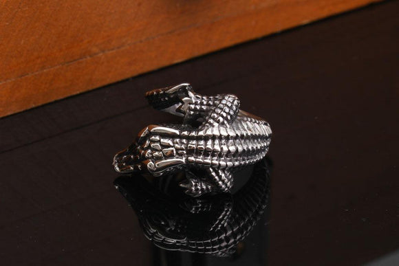 Egyptian Ring "Iron Sobek" (Steel) | Egyptian History